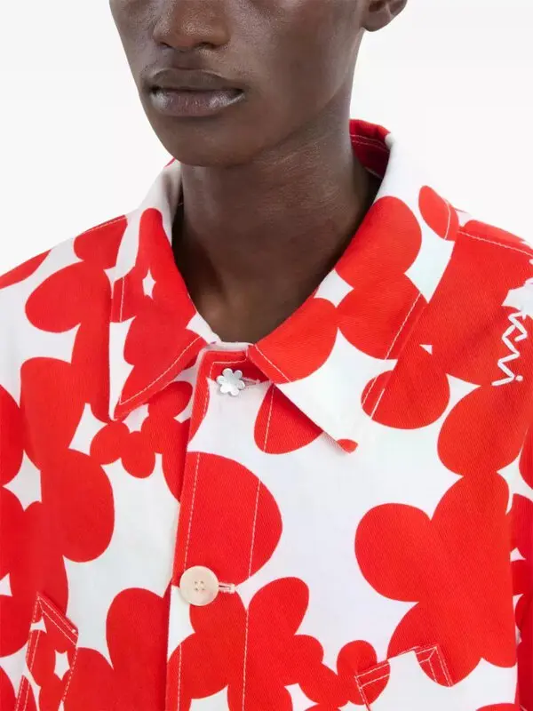 Marni Floral Print Cotton Jacket