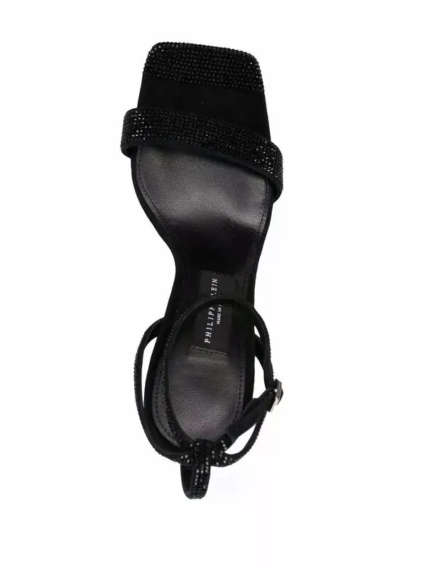 Philipp Plein Embellished Block Heel Sandals