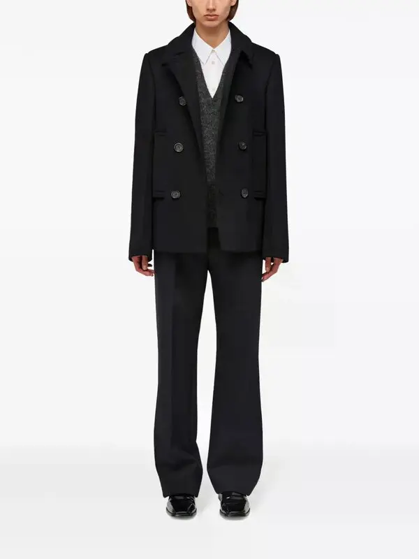 FERRAGAMO Virgin Wool-cashmere Blend Pea Coat