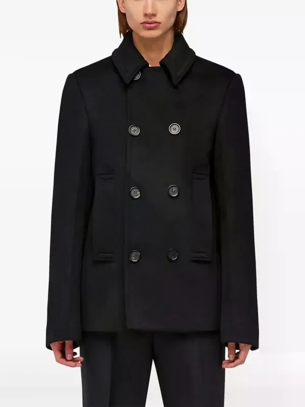 FERRAGAMO Virgin Wool-cashmere Blend Pea Coat
