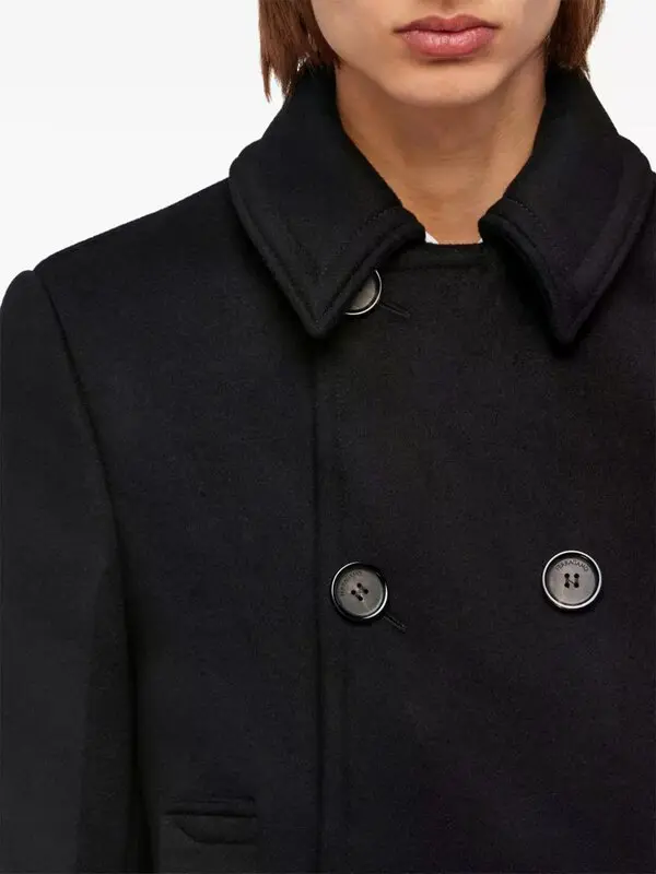 FERRAGAMO Virgin Wool-cashmere Blend Pea Coat
