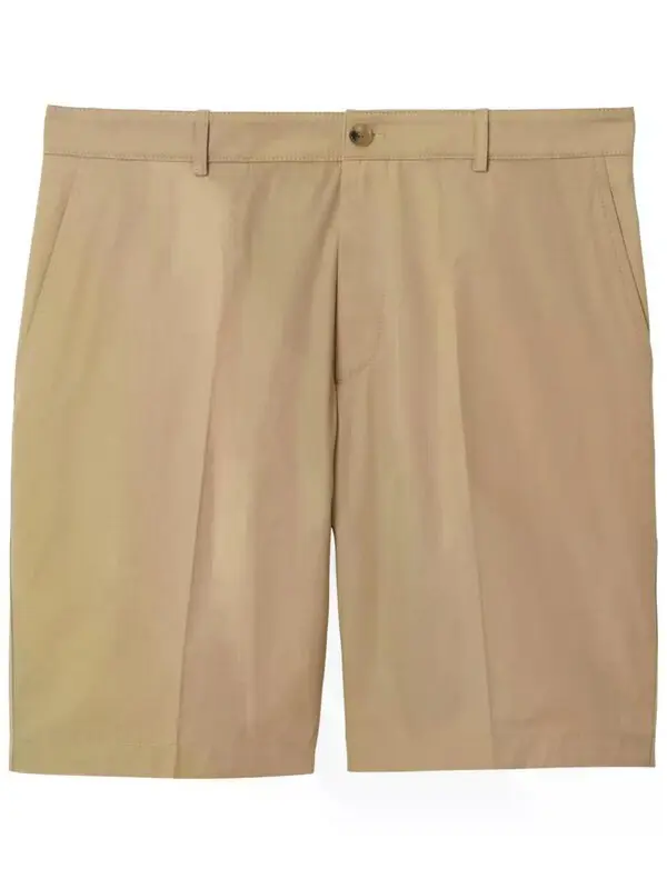 Burberry Archive Beige Cotton Gabardine Shorts