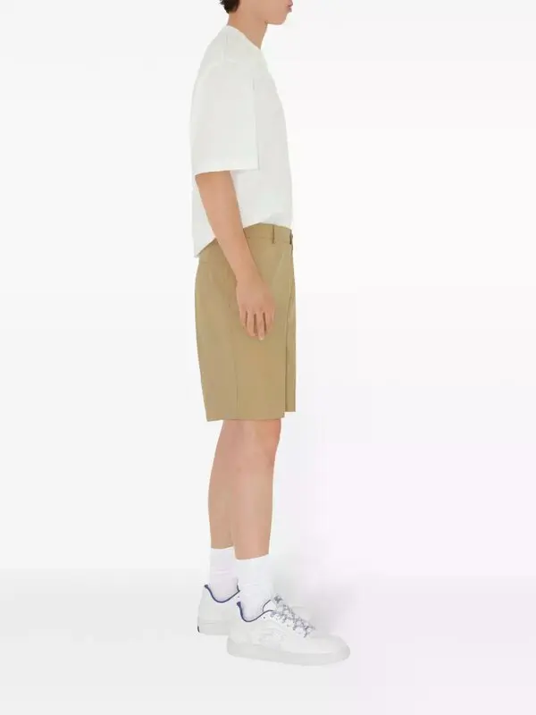 Burberry Archive Beige Cotton Gabardine Shorts