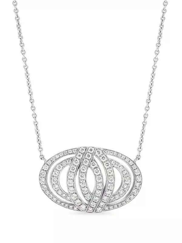 LILY GABRIELLA 18kt White Gold Infinitas Diamond Necklace - Silver