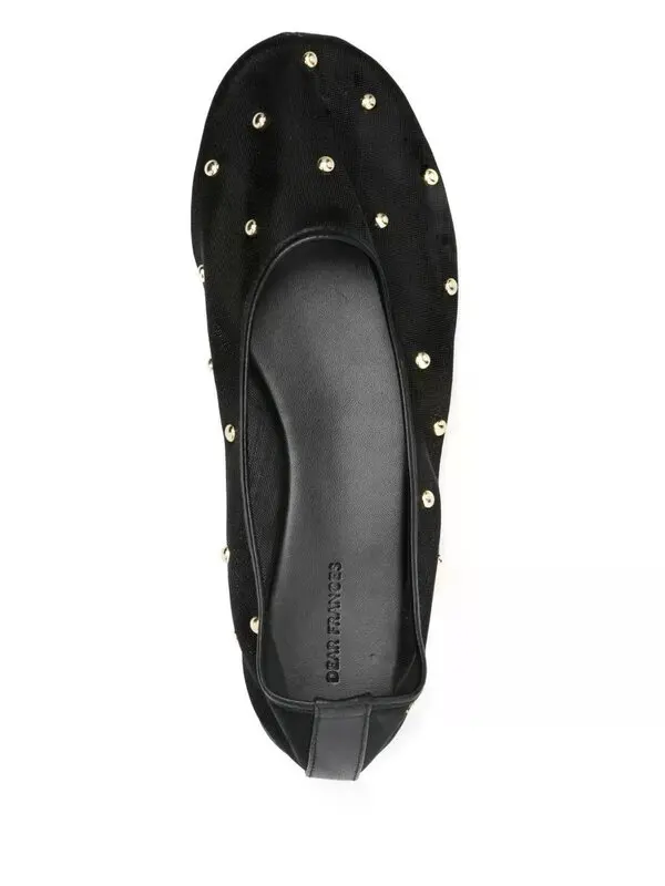 Dear Frances Studs Mesh Ballet Flats