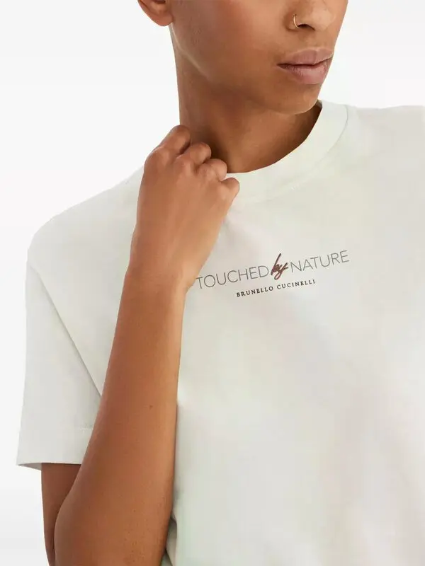 Brunello Cucinelli Logo-print Cotton T-shirt