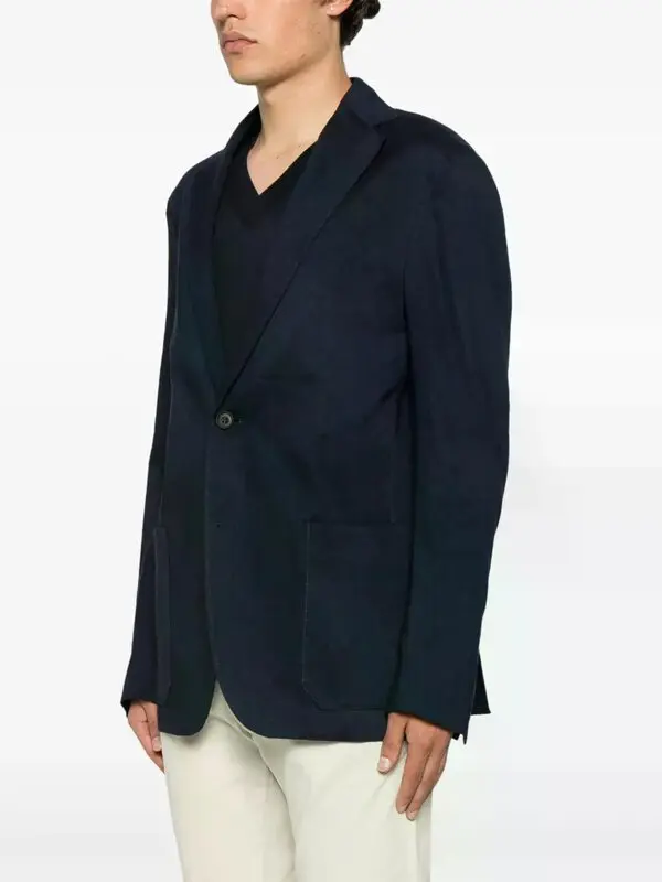 Corneliani Single-breasted Blazer - Blue
