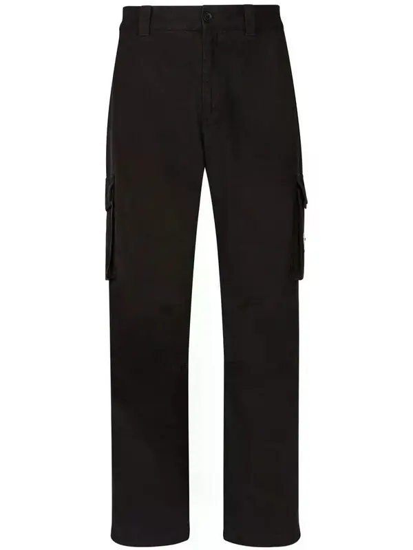 Dolce & Gabbana Logo-plaque Mid-rise Cargo Trousers