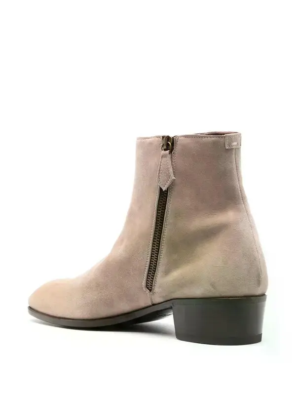 LARDINI 45mm Suede Ankle Boots
