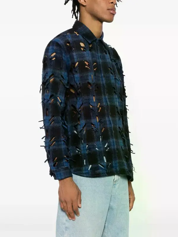 JUNTAE KIM Laser-slashed Shirt