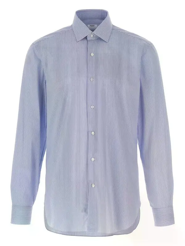 BARBA NAPOLI Striped Button-up Shirt