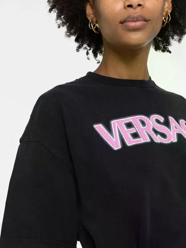 Versace Logo-print Cotton T-shirt