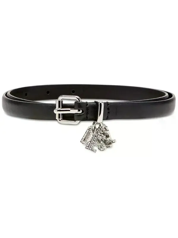 DIESEL® B-charm Leather Belt - Black
