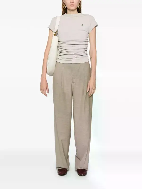 Auralee Tailored Straight Trousers - Neutrals