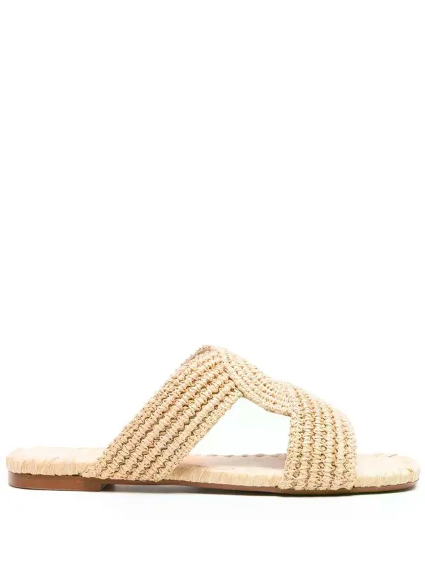 CastaÑer Prado Raffia Slides