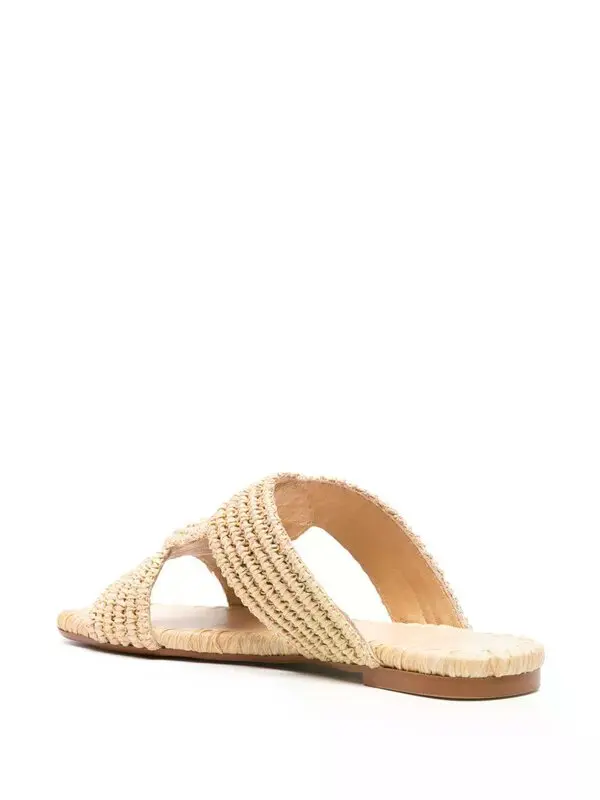 CastaÑer Prado Raffia Slides