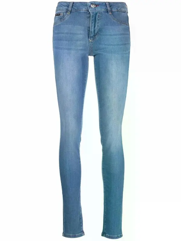 Philipp Plein High-rise Skinny Jeggings - Blue