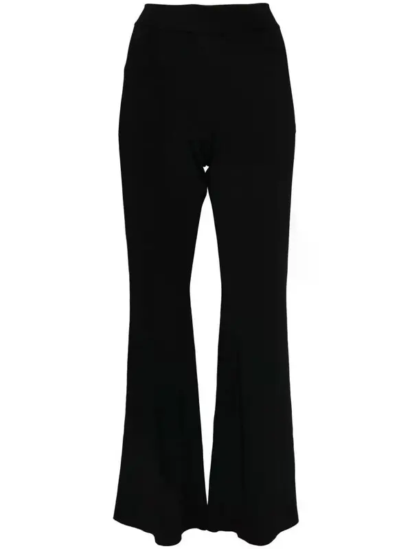 Stella McCartney High-waisted Flared Trousers - Black