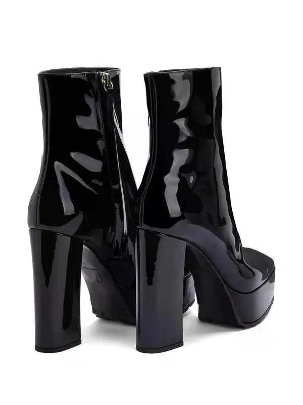 GIUSEPPE ZANOTTI 120mm Square Toe Platform Boots