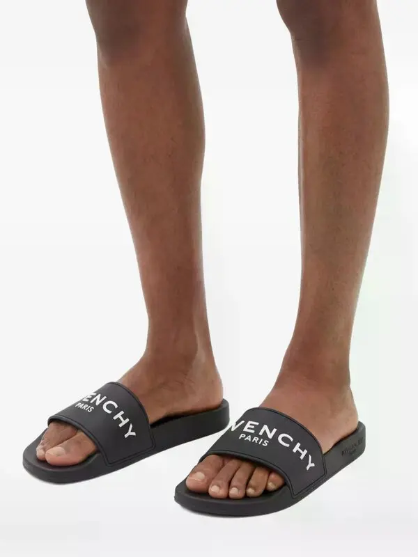 Givenchy Logo-debossed Slides - Black