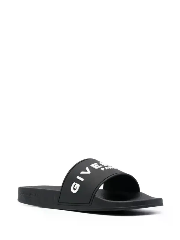 Givenchy Logo-debossed Slides - Black