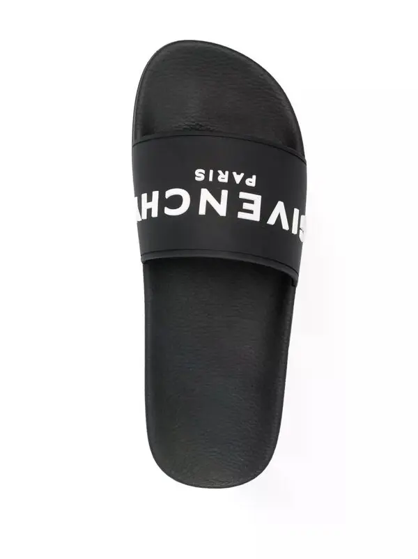 Givenchy Logo-debossed Slides - Black