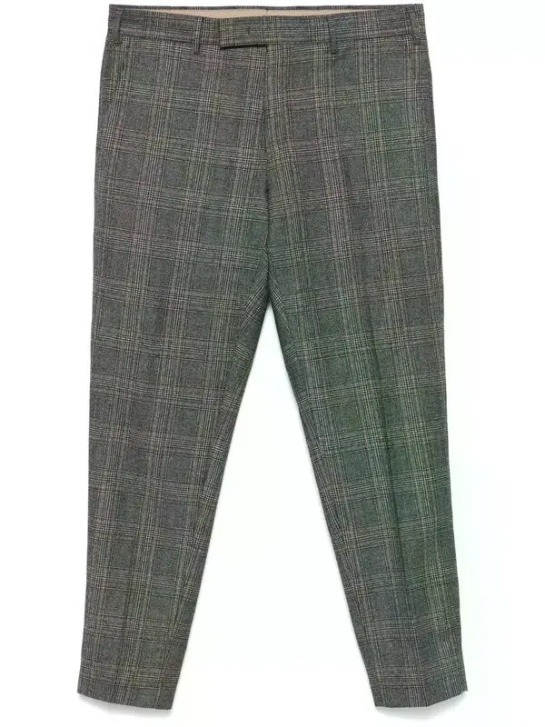 PT TORINO Checked Virgin Wool Trousers