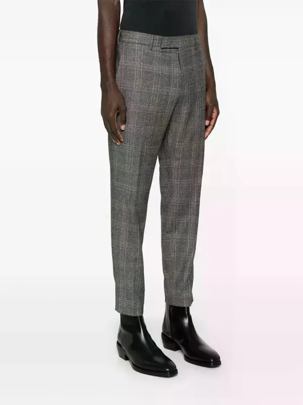PT TORINO Checked Virgin Wool Trousers