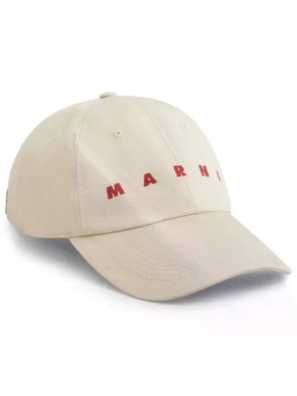 Marni Logo Baseball Cap - Neutrals
