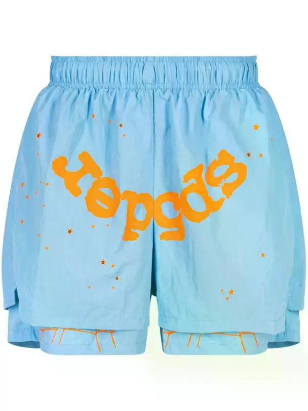 SP5DER Og Web Double Layer Shorts