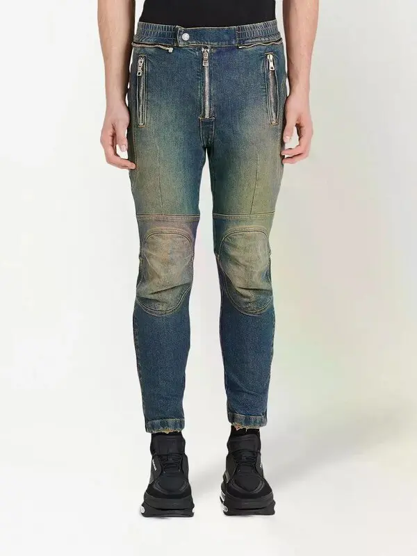 Balmain Two-tone Skinny Jeans