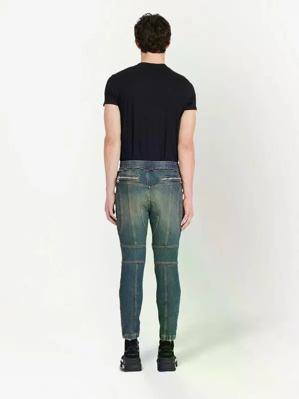 Balmain Two-tone Skinny Jeans