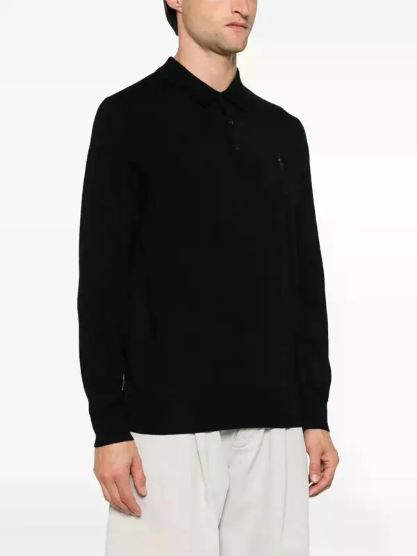 Polo Ralph Lauren Knitted Polo Shirt - Black