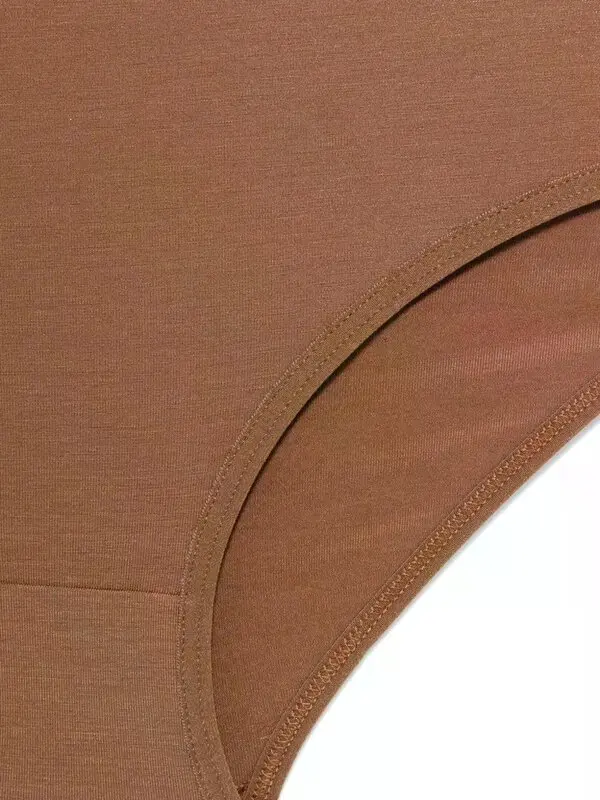 BASERANGE High-waisted Briefs - Brown