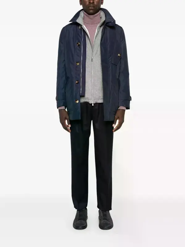 Brunello Cucinelli Mid-rise Tapered Trousers - Blue