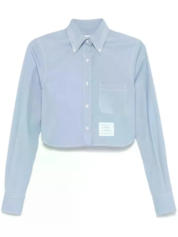 Thom Browne Cropped Denim Shirt