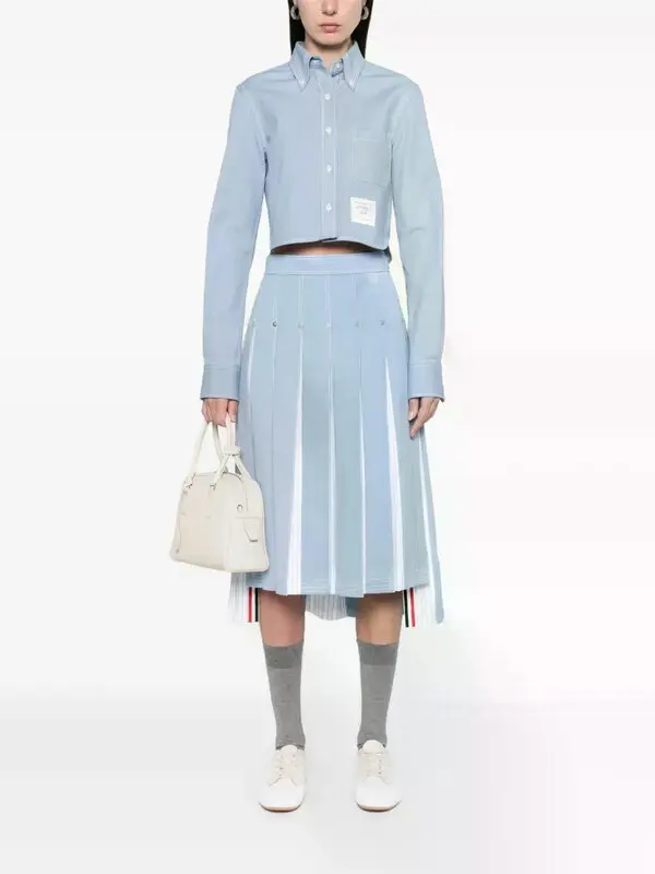 Thom Browne Cropped Denim Shirt