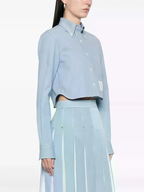 Thom Browne Cropped Denim Shirt