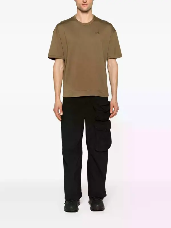 TEN C Logo-embroidered Cotton T-shirt