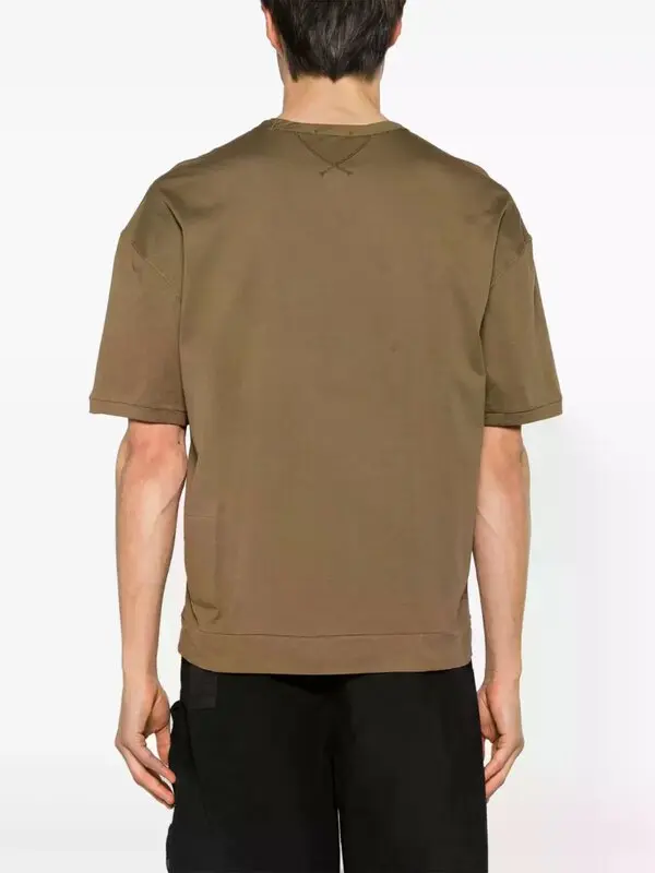 TEN C Logo-embroidered Cotton T-shirt