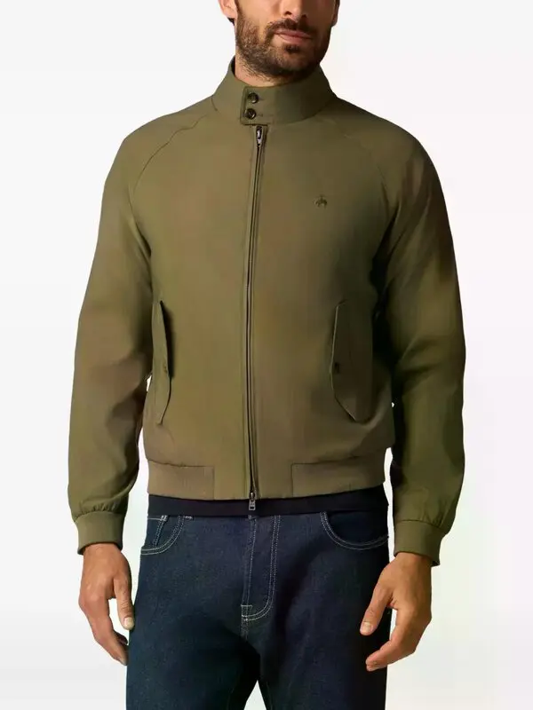 Brooks Brothers Logo-embroidered Jacket - Green