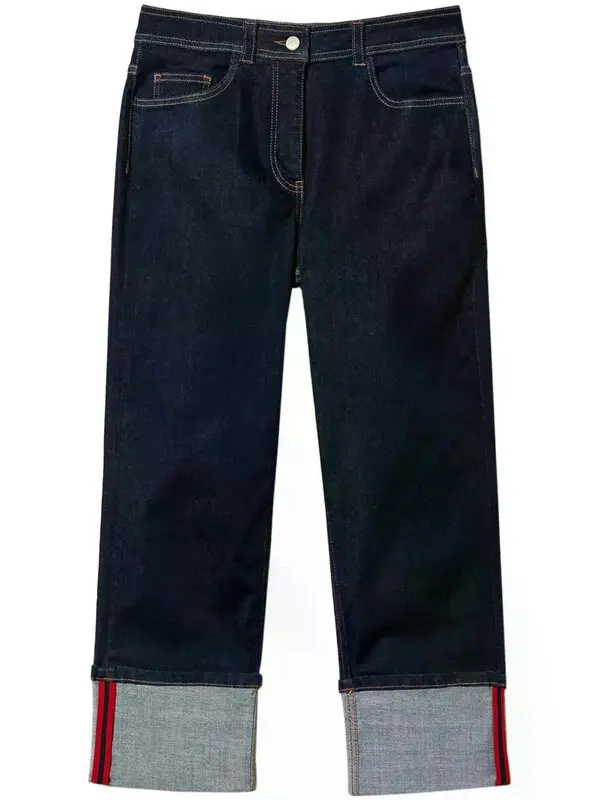 TWINSET Folded Cropped Jeans