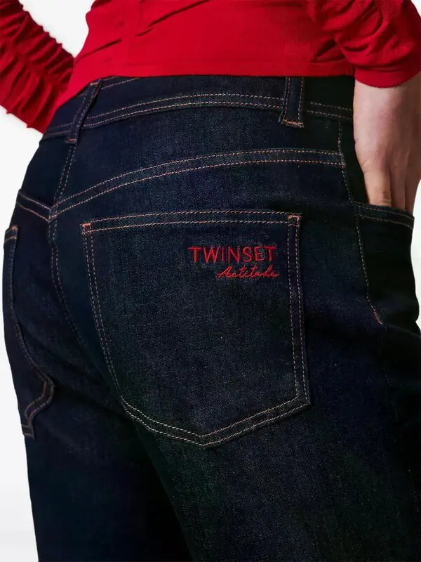 TWINSET Folded Cropped Jeans
