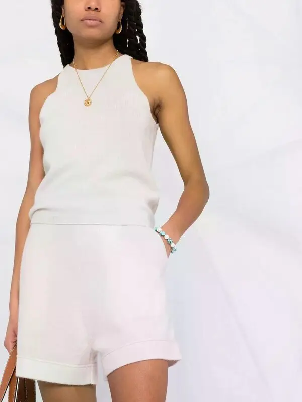 ALLUDE High-waisted Knitted Shorts
