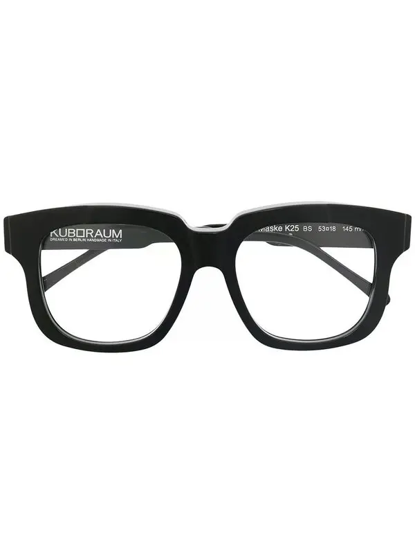 KUBORAUM K25 Square-frame Glasses - Black
