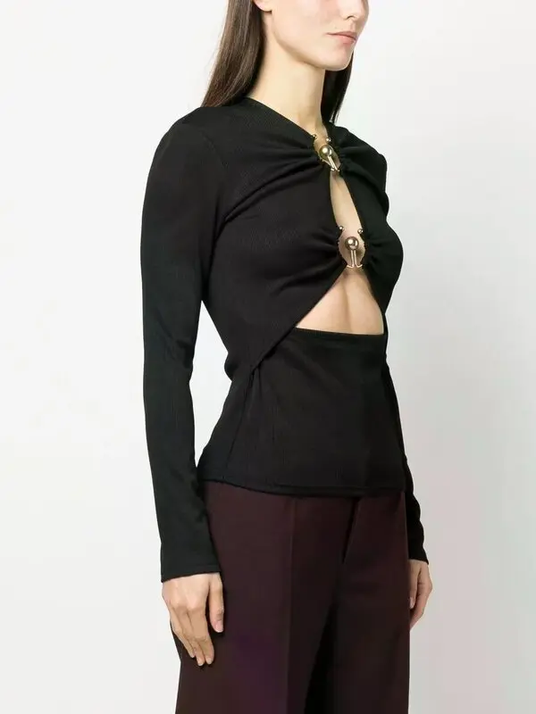 Christopher Esber Cut-out Long-sleeve Top