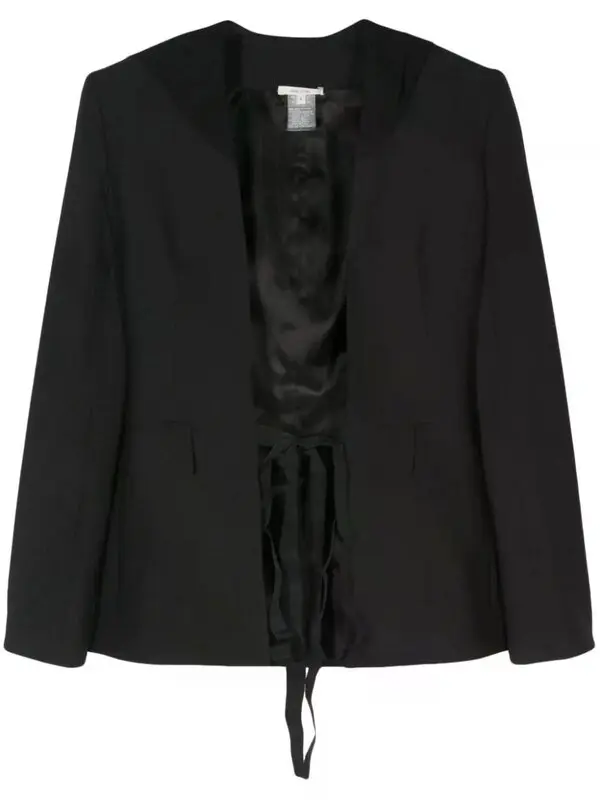 NENSI DOJAKA Tie-fastening Hooded Blazer