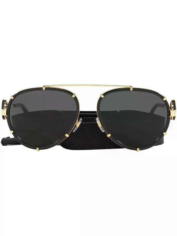 Versace Pilot Sunglasses - Black