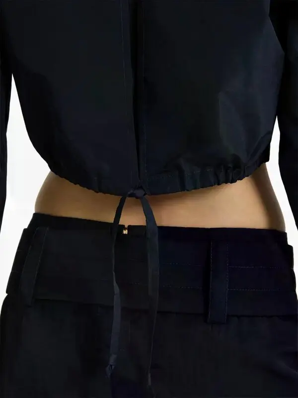 PATOU Cropped Faille Safari Shirt