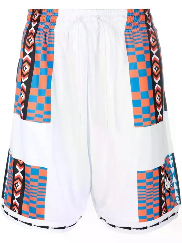 COUNTY OF MILAN Marcelo Burlon Aop Folk Kappa Track Shorts - White